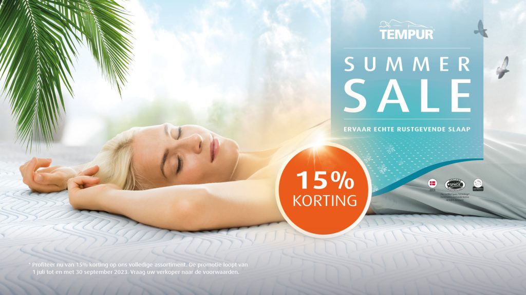 TEMPUR® Summer sale! 15% korting op alle TEMPUR® artikelen! - Wagenmans ...
